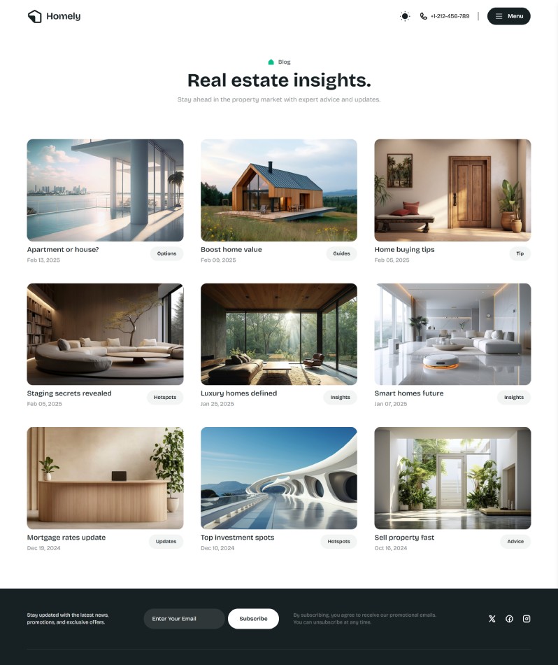 Homely - Nextjs Template for Real Estate Website