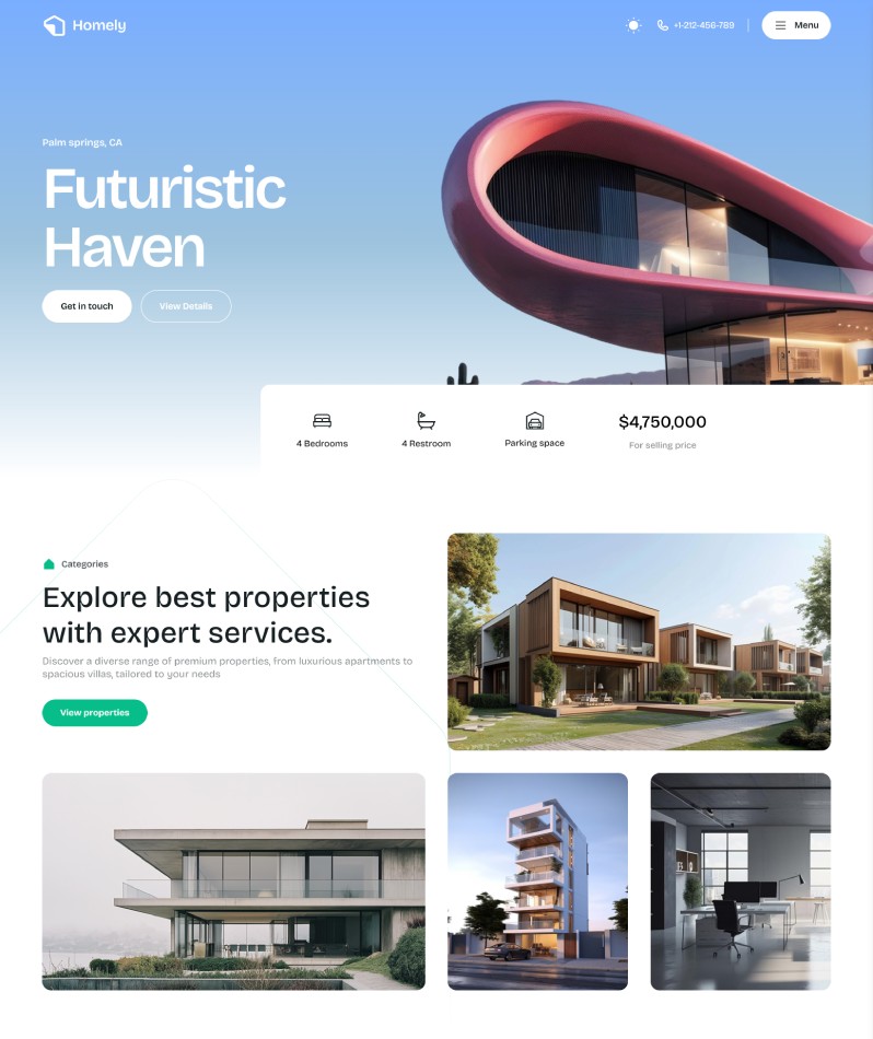 Homely - Nextjs Template for Real Estate Website