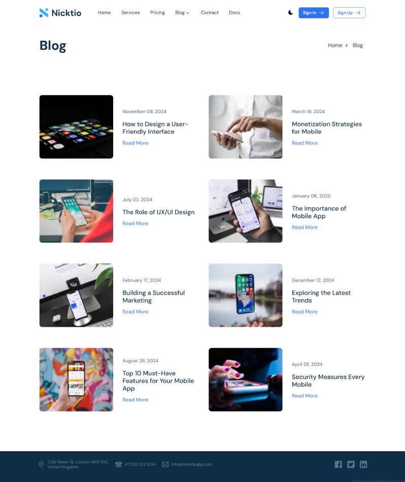 Nictio - Next.js SaaS App & Software Template by WrapPixel