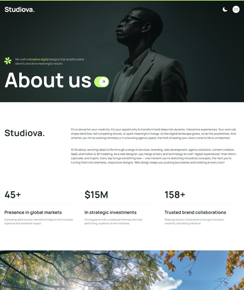 Studiova Nuxtjs Business & Agency Template - WrapPixel